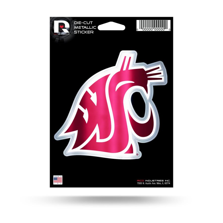 Washington State University Cougars - Metallic Die Cut Vinyl Sticker at ...