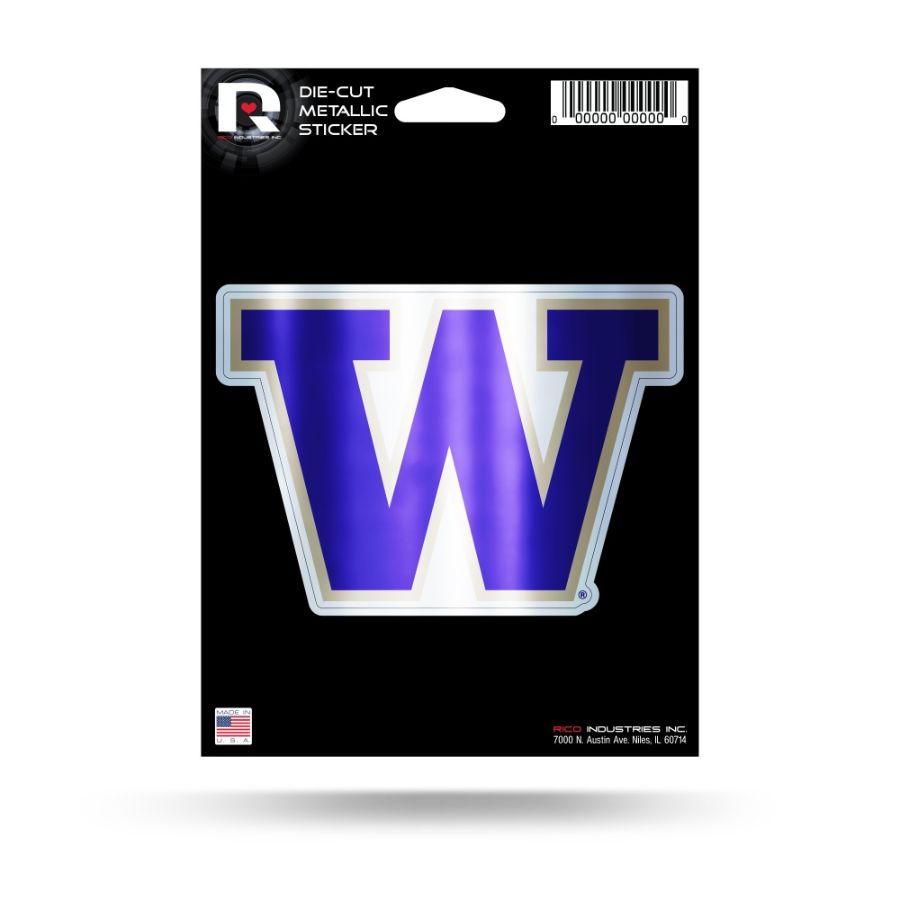 University Of Washington Huskies - Metallic Die Cut Vinyl Sticker at ...
