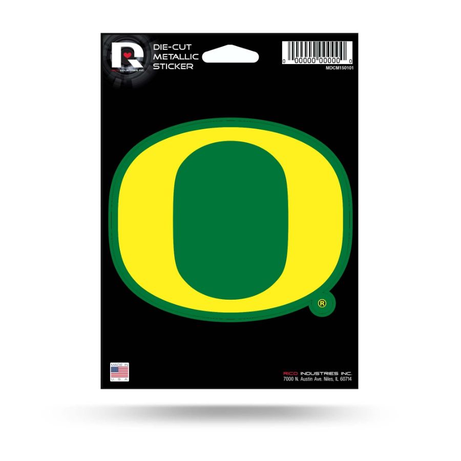 University Of Oregon Ducks - Metallic Die Cut Vinyl Sticker at Sticker ...