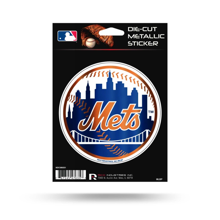 New York Mets - Metallic Die Cut Vinyl Sticker at Sticker Shoppe