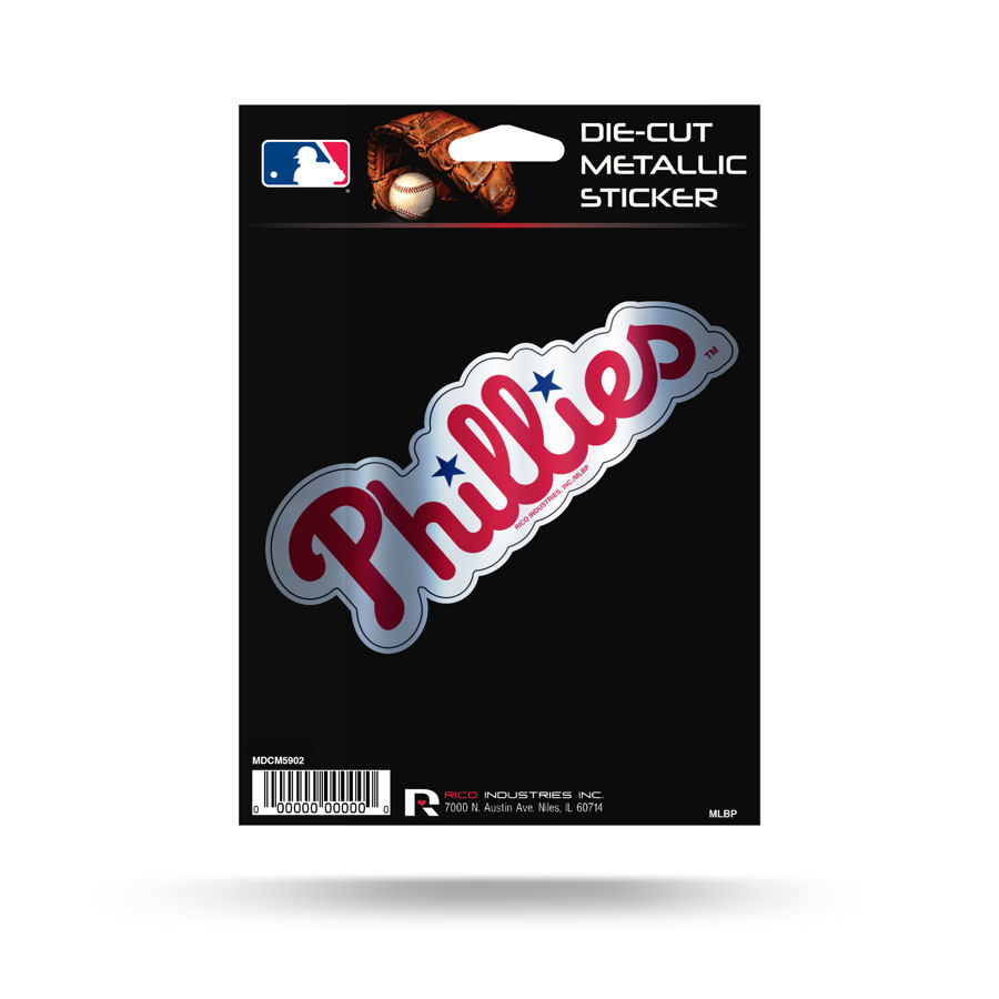 Philadelphia Phillies - Metallic Die Cut Vinyl Sticker at Sticker Shoppe