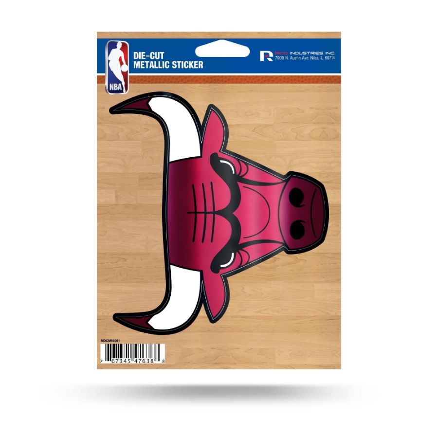 Chicago Bulls - Metallic Die Cut Vinyl Sticker at Sticker Shoppe