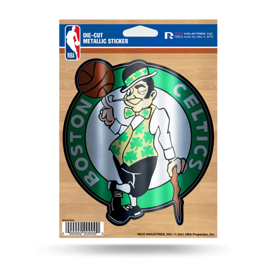 Boston Celtics - Metallic Die Cut Vinyl Sticker at Sticker Shoppe