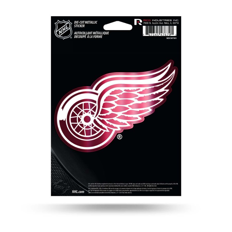 Detroit Red Wings - Metallic Die Cut Vinyl Sticker at Sticker Shoppe