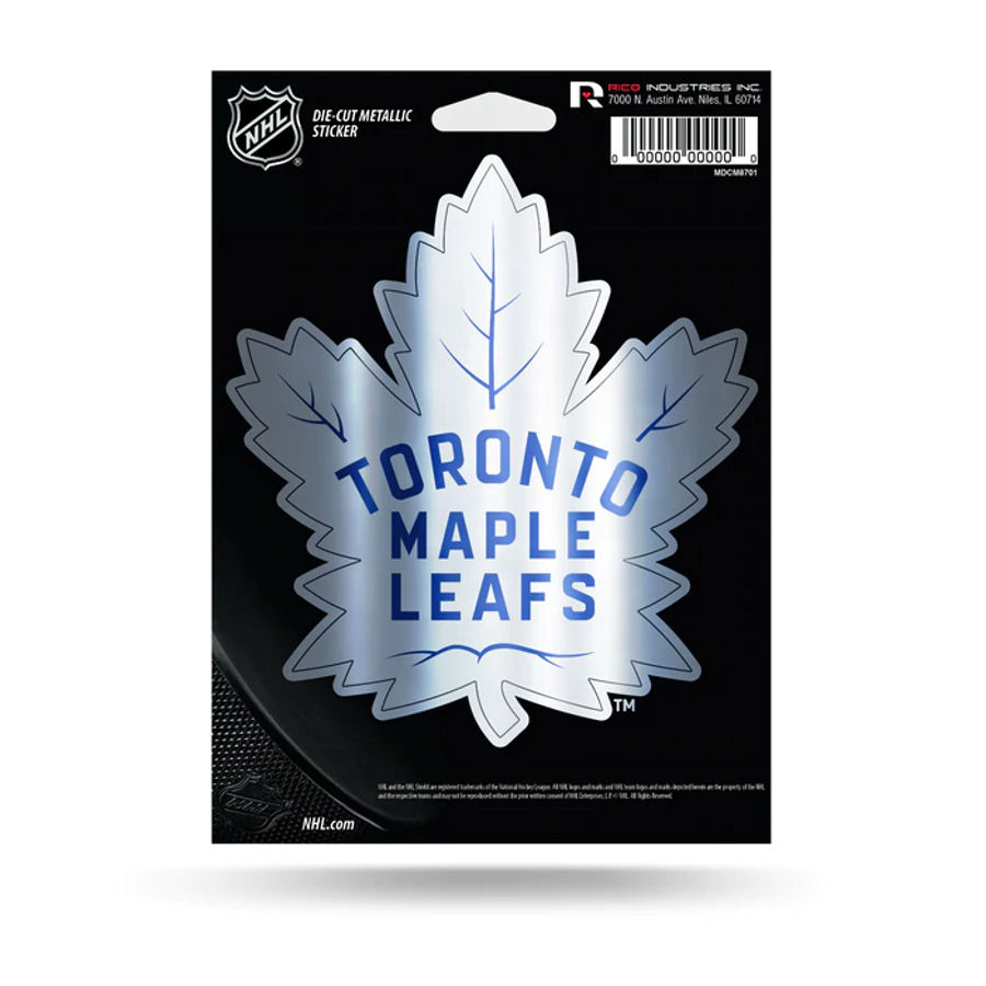 Toronto Maple Leafs - Metallic Die Cut Vinyl Sticker at Sticker Shoppe