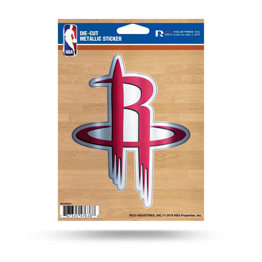 Houston Rockets - Metallic Die Cut Vinyl Sticker at Sticker Shoppe