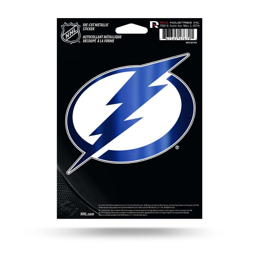 Tampa Bay Lightning - Metallic Die Cut Vinyl Sticker at Sticker Shoppe