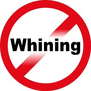No Whining - Round Magnet at Sticker Shoppe
