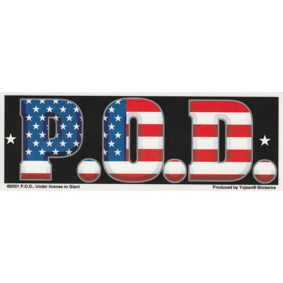 POD Payable On Death Flag Logo - Vinyl Sticker at Sticker Shoppe