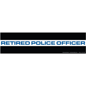 Retired Police Officer - Bumper Magnet at Sticker Shoppe