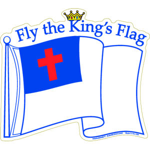 Fly The King's Flag - Magnet at Sticker Shoppe