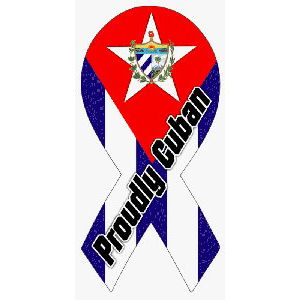 Proudly Cuban - Ribbon Magnet at Sticker Shoppe