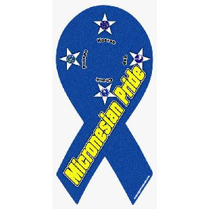 Micronesian Pride - Ribbon Magnet at Sticker Shoppe