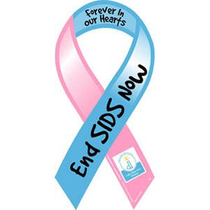 End SIDS Now - Ribbon Magnet at Sticker Shoppe