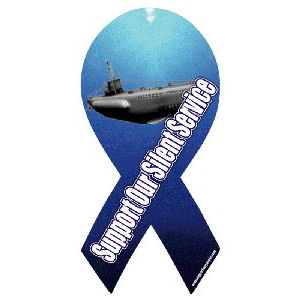 Support Silent Service - Ribbon Magnet at Sticker Shoppe