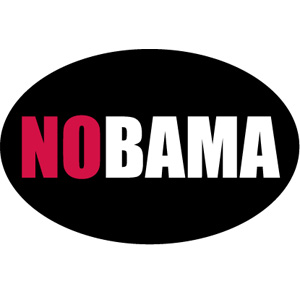 NOBAMA - Oval Sticker at Sticker Shoppe
