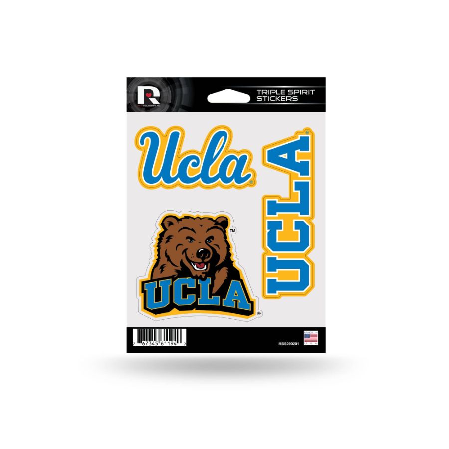 University Of California-Los Angeles UCLA Bruins - Sheet Of 3 Triple ...
