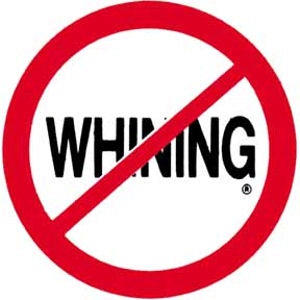 No Whining - Round Sticker at Sticker Shoppe