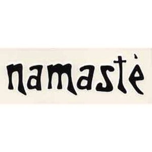 Namaste Black & White - Mini Sticker at Sticker Shoppe