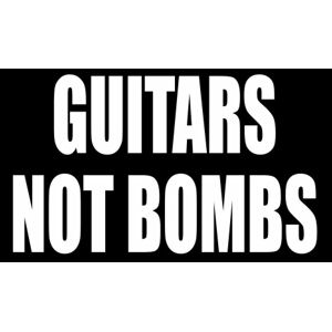 Guitars Not Bombs - Sticker at Sticker Shoppe