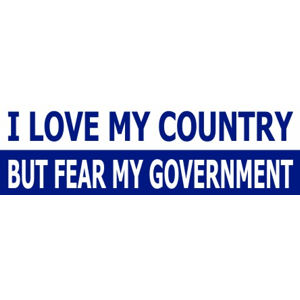 Anti Government Bumper Stickers