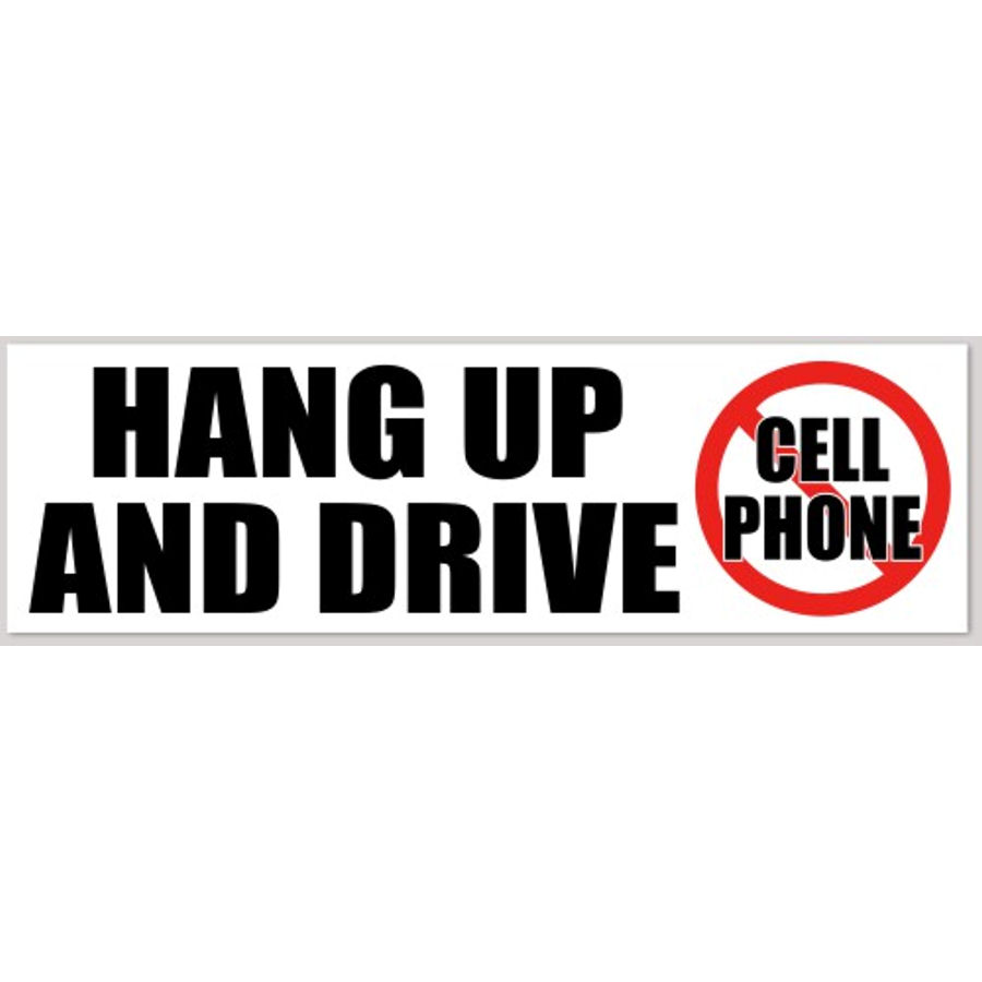 Hang Up And Drive - Bumper Sticker at Sticker Shoppe