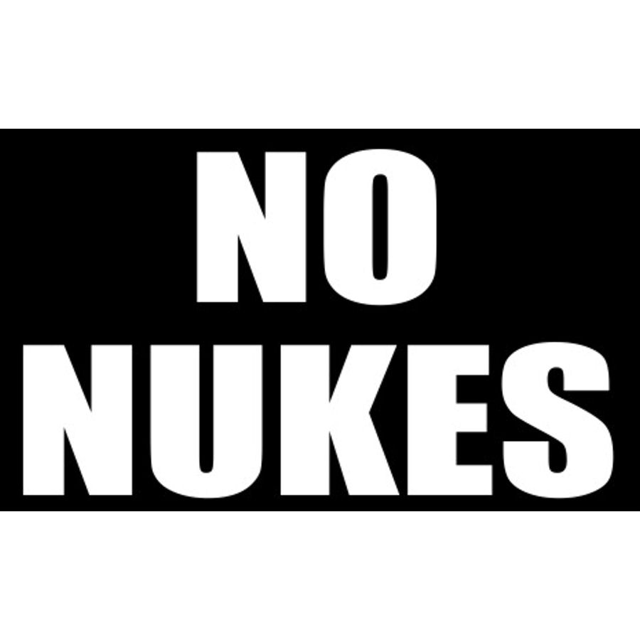 No Nukes - Vinyl Sticker at Sticker Shoppe