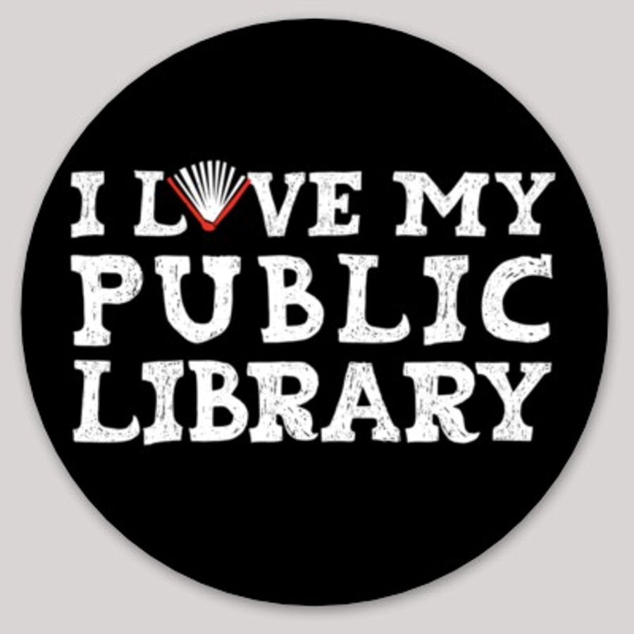 I Love My Public Library - Vinyl Sticker at Sticker Shoppe