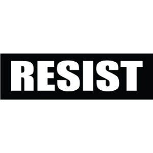 RESIST - Mini Sticker at Sticker Shoppe