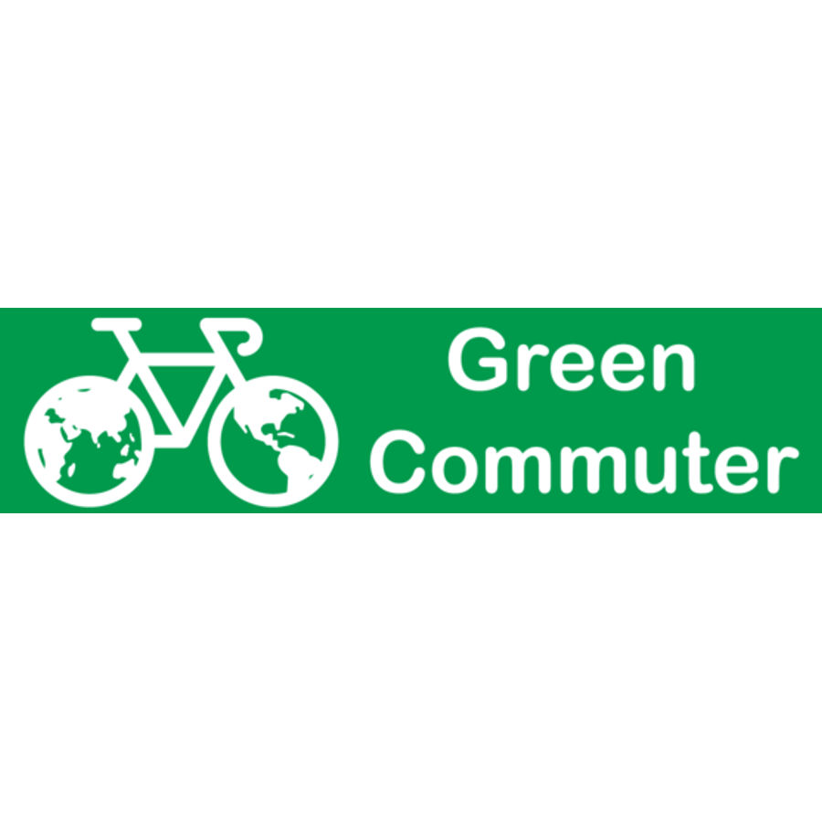 Bicycle Green Commuter - Mini Sticker at Sticker Shoppe