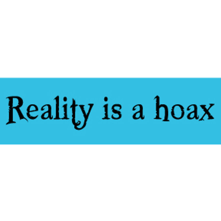 Reality Is A Hoax - Mini Sticker at Sticker Shoppe