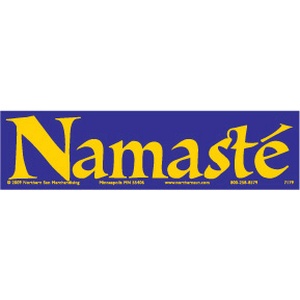 Namaste - Bumper Sticker at Sticker Shoppe