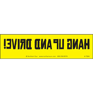 Hang Up And Drive Reverse - Bumper Sticker at Sticker Shoppe