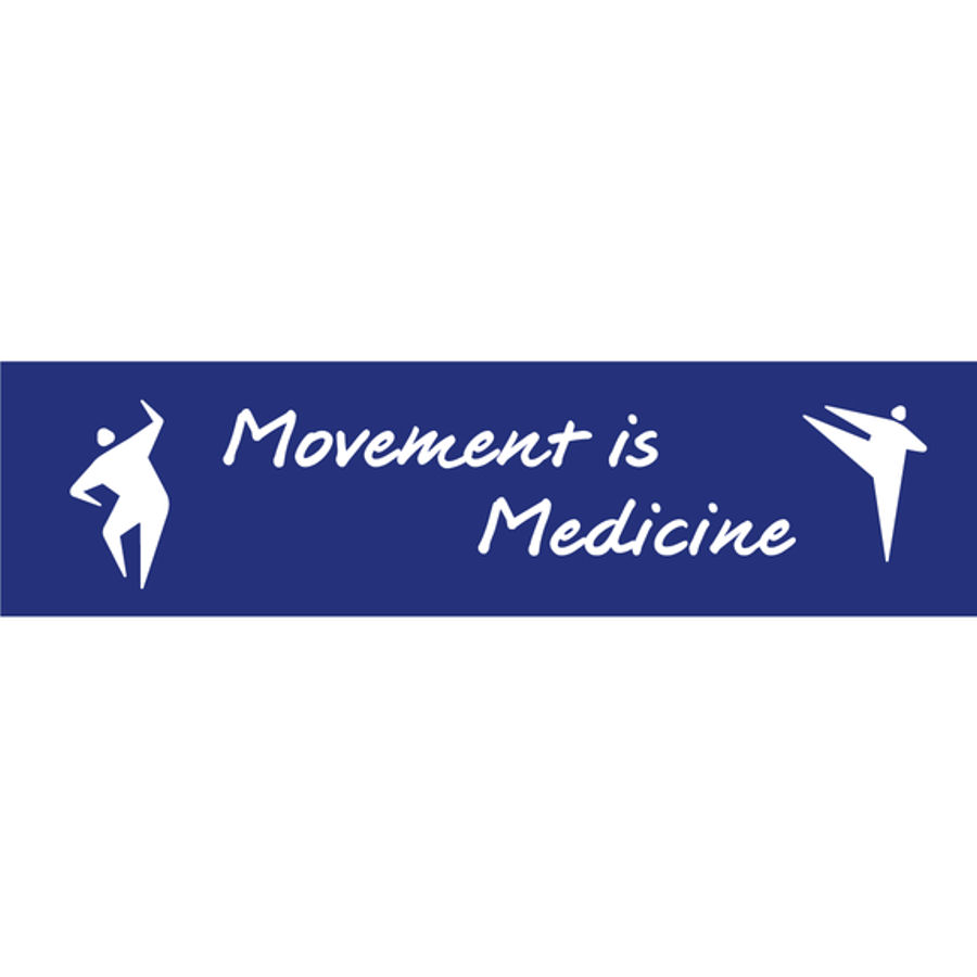Movement Is Medicine - Bumper Sticker at Sticker Shoppe