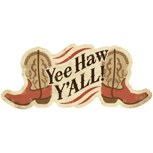 Yee Haw Y'all - Shape Magnet at Sticker Shoppe