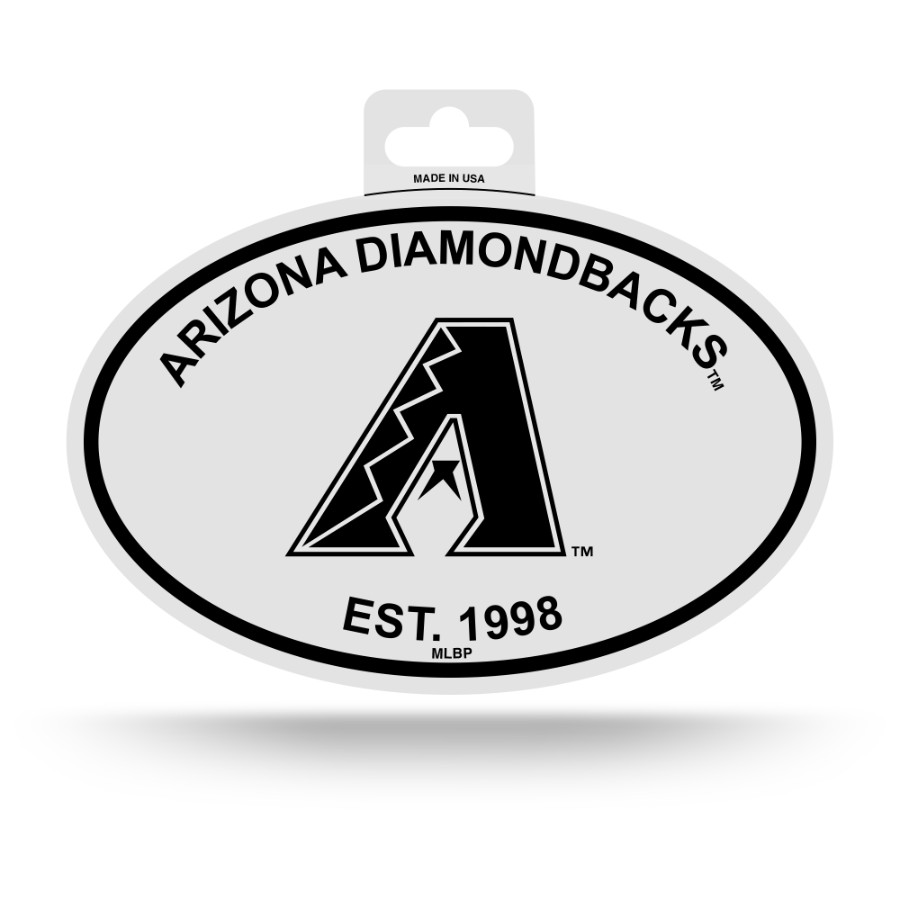 Arizona Diamondbacks Est. 1998 - Black & White Oval Sticker at Sticker ...