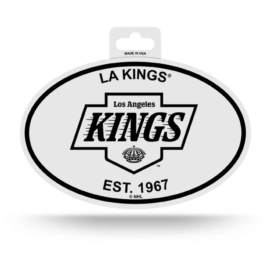Los Angeles Kings 2024 Bowtie Est. 1967 - Black & White Oval Sticker at ...