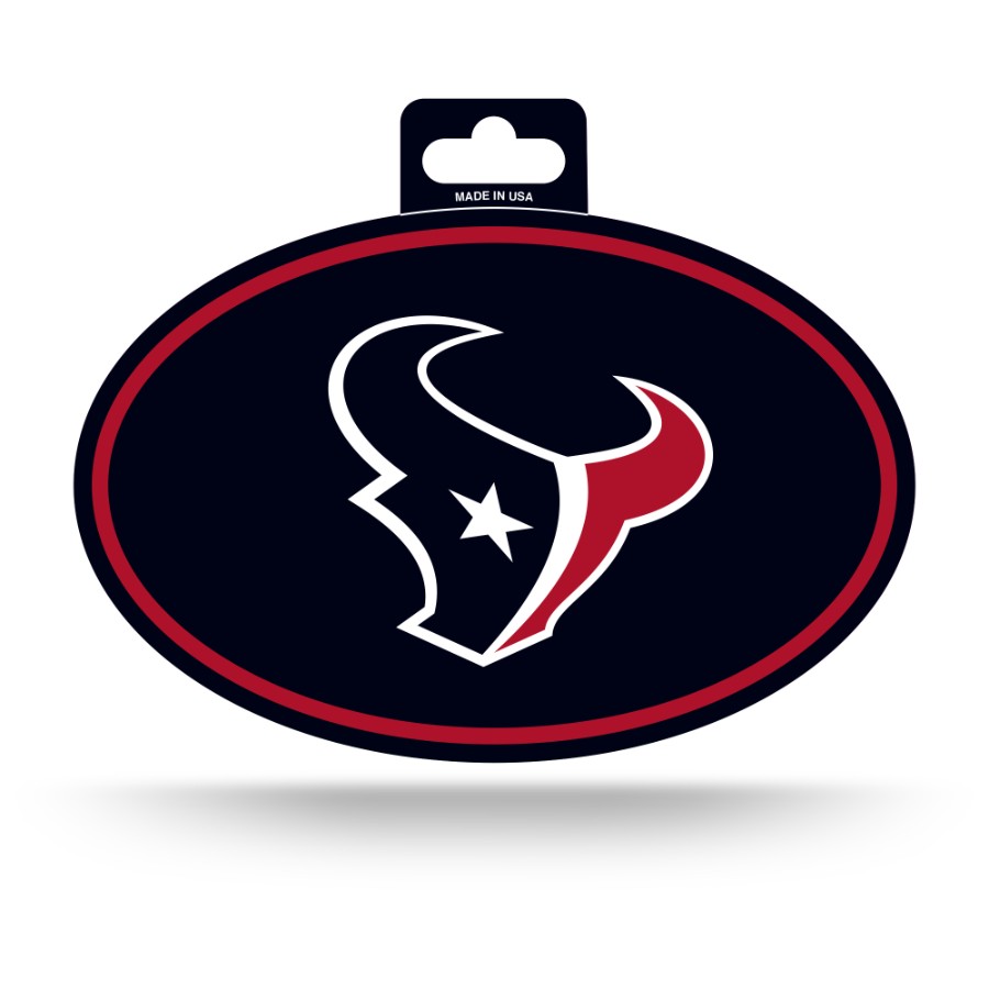 Houston Texans - Full Color Oval Sticker at Sticker Shoppe