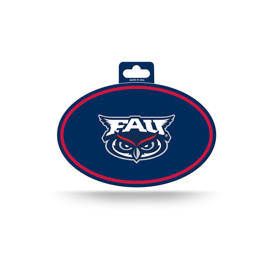 Florida Atlantic University Owls - Full Color Oval Sticker at Sticker ...