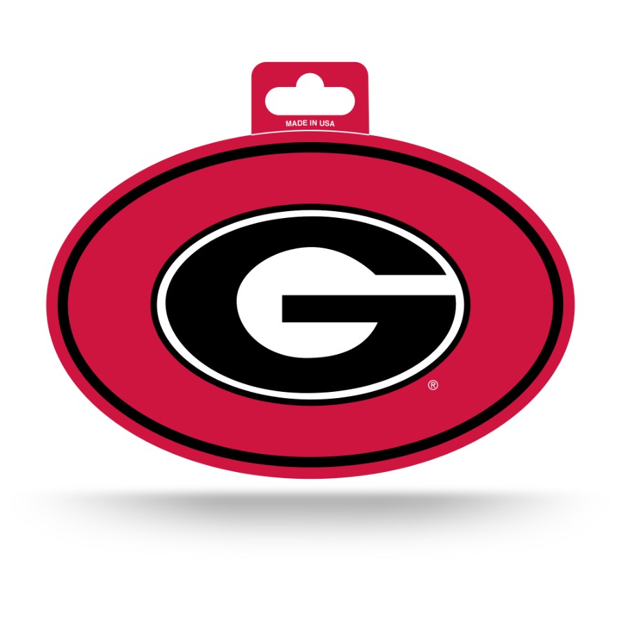 University Of Georgia Bulldogs - Full Color Oval Sticker at Sticker Shoppe