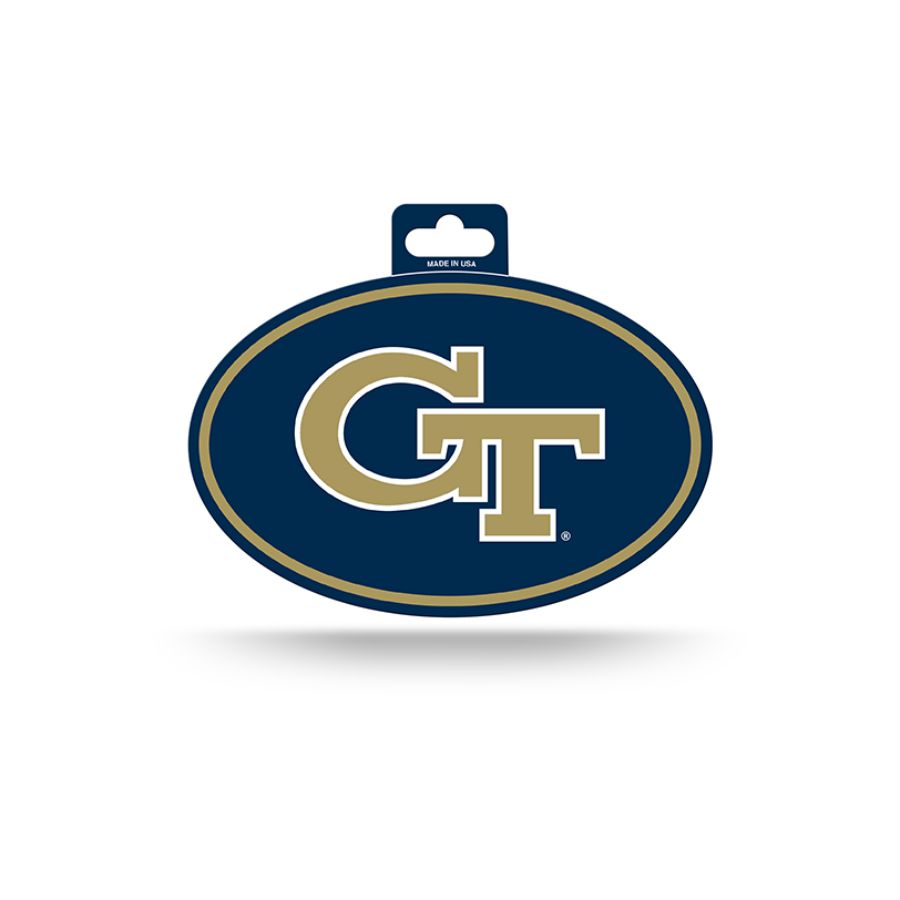 Georgia Tech Yellow Jackets - Full Color Oval Sticker at Sticker Shoppe