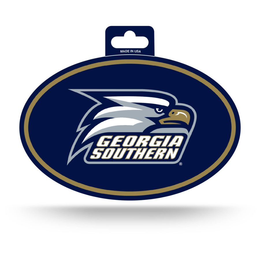 Georgia Southern University Eagles - Full Color Oval Sticker at Sticker ...