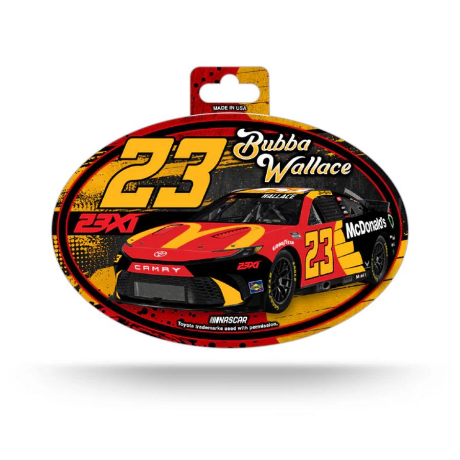 Bubba Wallace #23 McDonalds - Full Color Oval Sticker at Sticker Shoppe