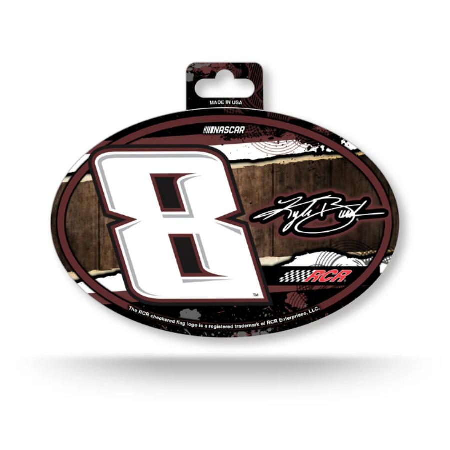 Kyle Busch #8 - Full Color Oval Sticker at Sticker Shoppe