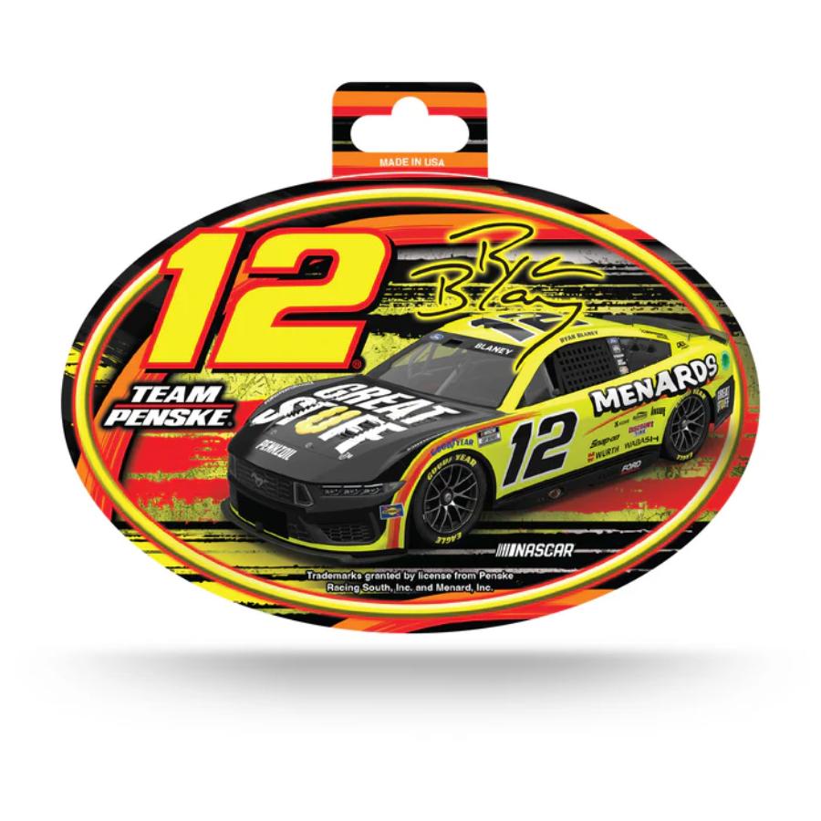 Ryan Blaney #12 Menards Team Penski - Full Color Oval Sticker at ...
