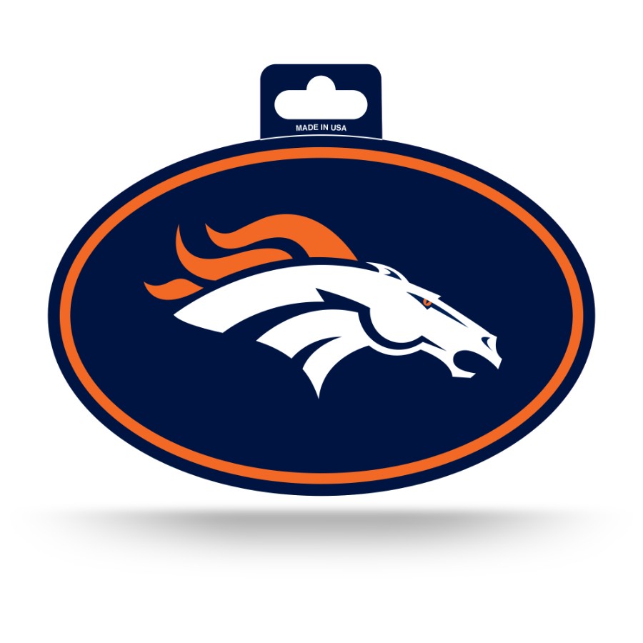 Denver Broncos - Full Color Oval Sticker at Sticker Shoppe