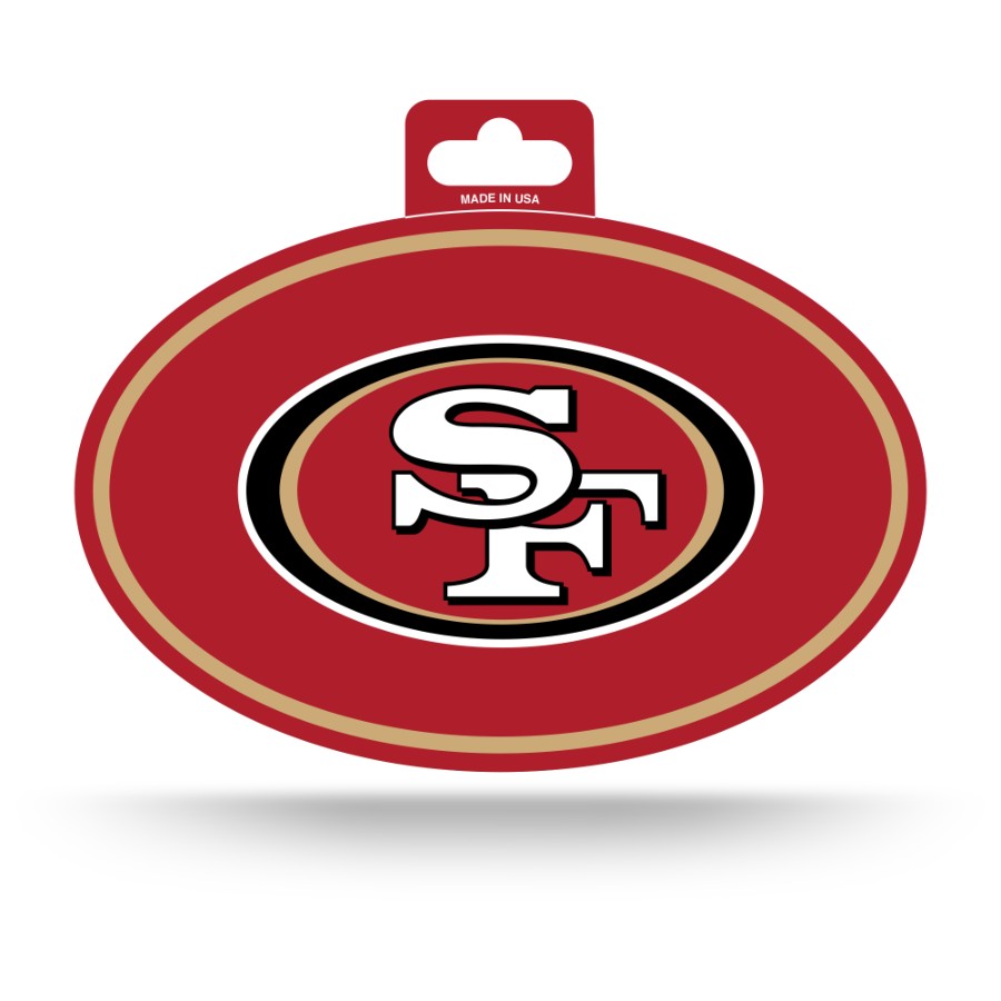 San Francisco 49ers - Full Color Oval Sticker at Sticker Shoppe
