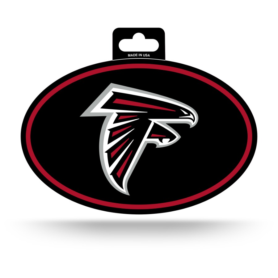Atlanta Falcons - Full Color Oval Sticker at Sticker Shoppe