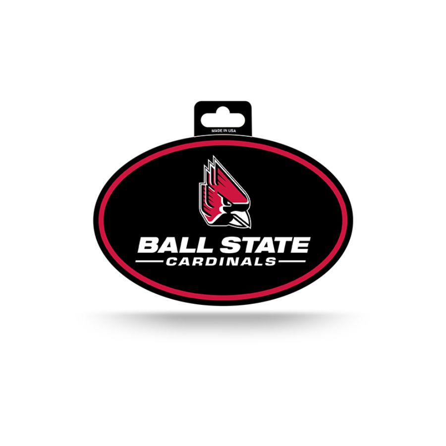 Ball State University Cardinals - Full Color Oval Sticker at Sticker Shoppe