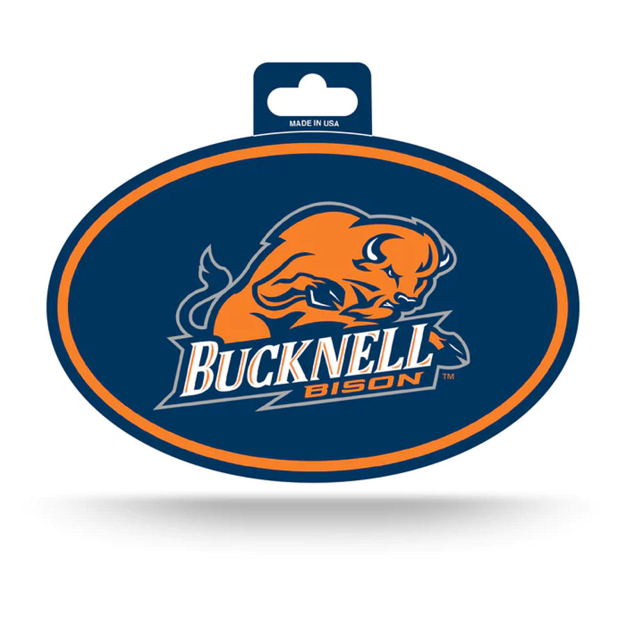 Bucknell University Bison - Full Color Oval Sticker at Sticker Shoppe